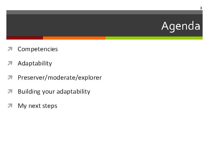 Professional Development Competencyadaptability 1 2 Objective To Develop