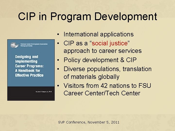 Connecting A Career Theory to Practice Implications for