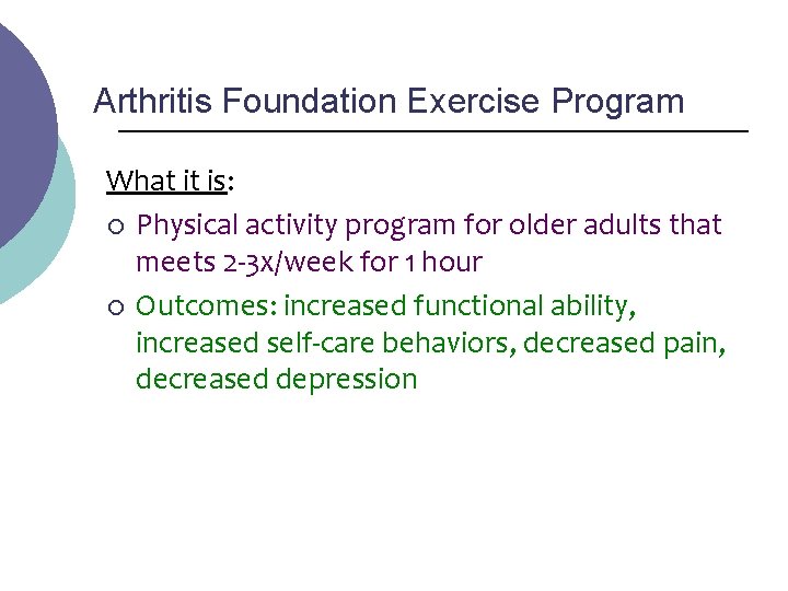 Healthy Aging EvidenceBased Programs and Practical Strategies Overview