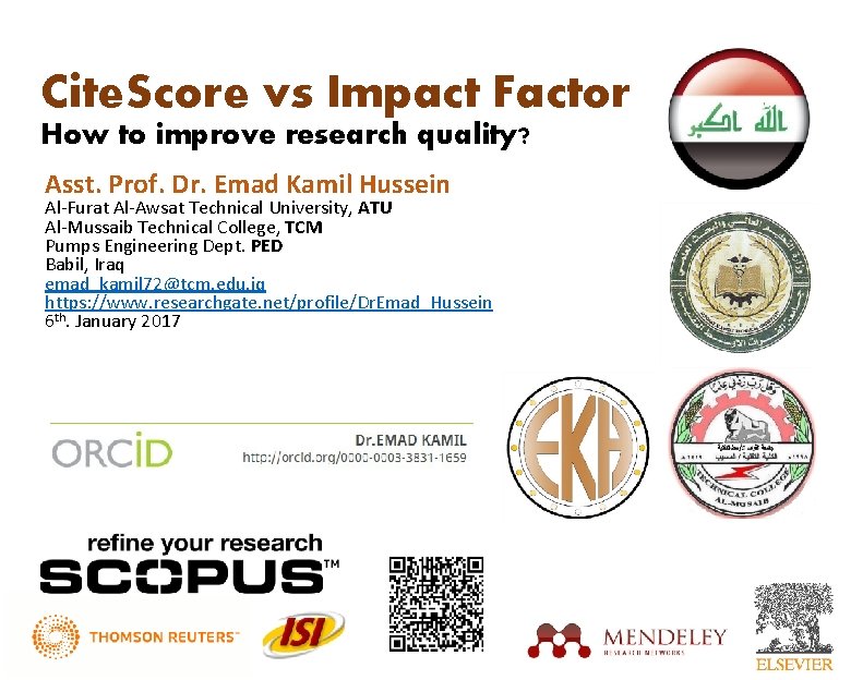 Cite Score vs Impact Factor How to improve