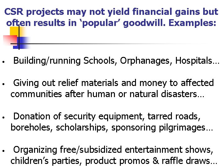 THE CHURCH AND SOCIAL RESPONSIBILITY Prepared by O