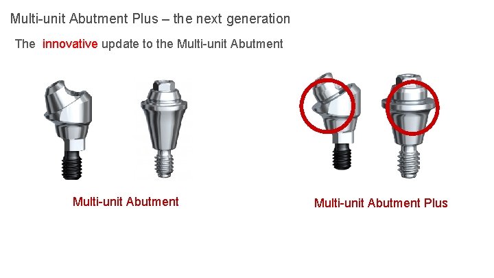Multiunit Abutment Plus Improvement to the Allon4 treatment