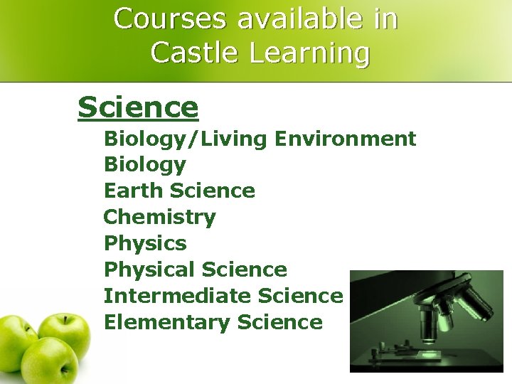Castle Learning Online Teachers Center Beginners Class Tina