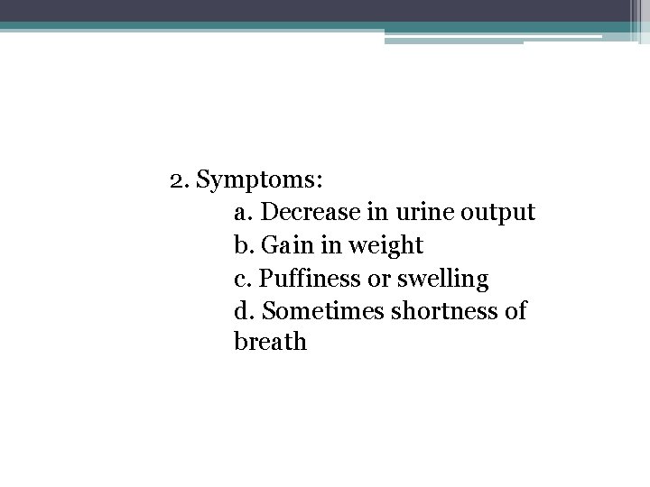 Input and Output I Fluid Balance Fluid intake