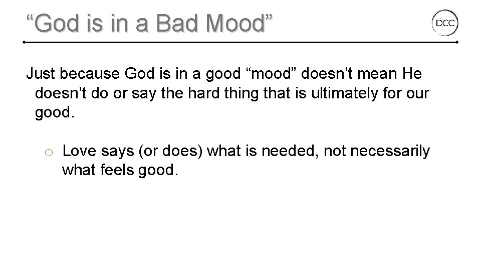 God is in a Bad Mood Exodus 33
