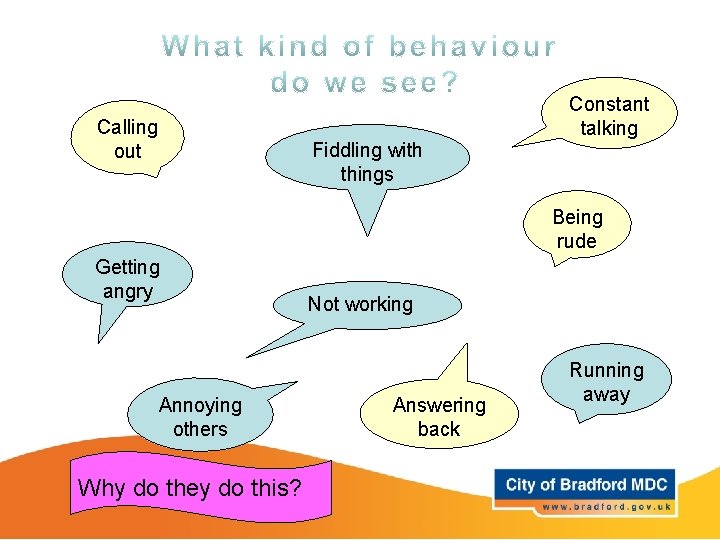 Understanding and Managing Behaviour SEBD Team Behaviour Support