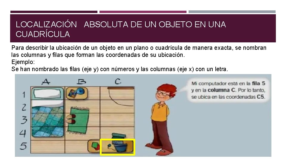 TALLER DE MATEMTICA TERCERO BSICO Localizacin de objetos