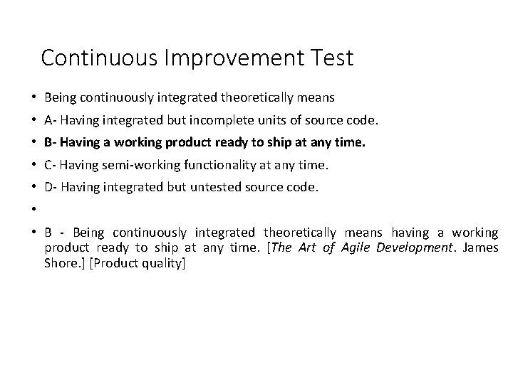 CHAPTER VIII Continuous Improvemenent PRACTICE TOOLTECHNIQUE Continuous ...