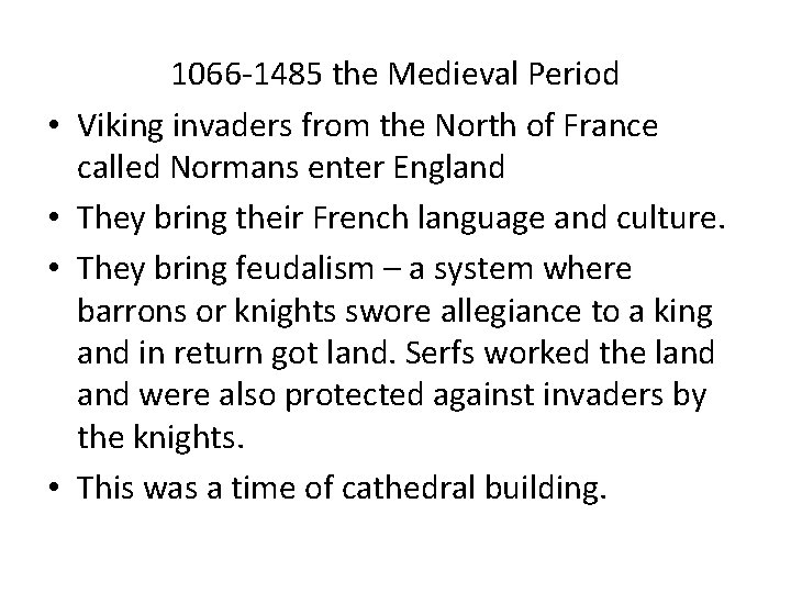The Medieval Period and Ballads The Ballad and