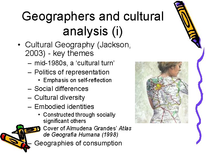Cultural meanings GG 2001 Module 5 Lecture 2