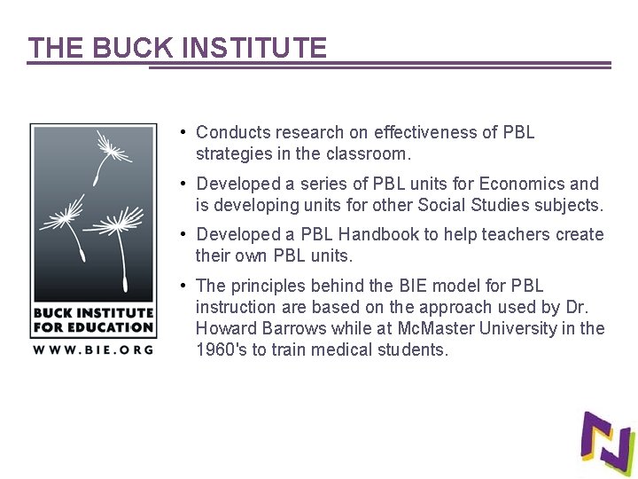 Project Based Learning What Why How Objectives for