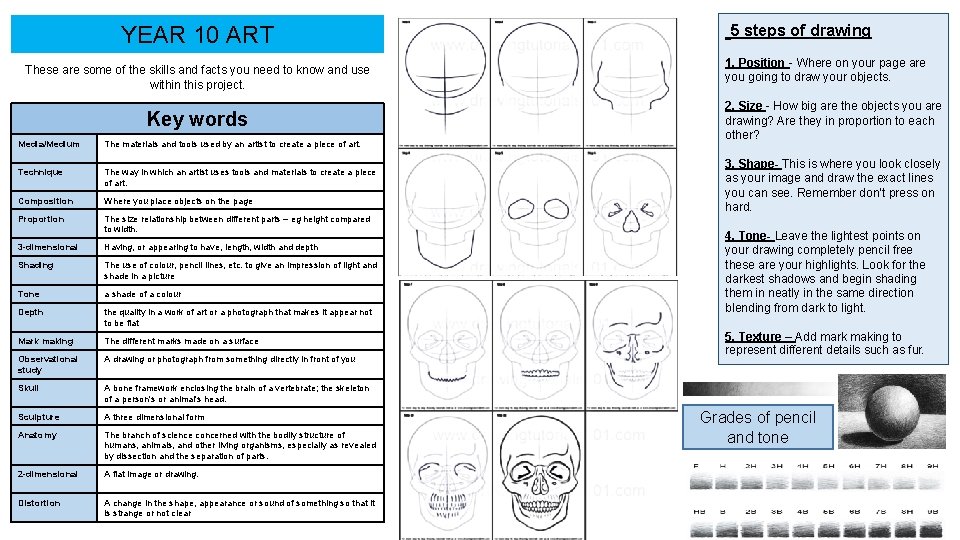 YEAR 10 ART These are some of the