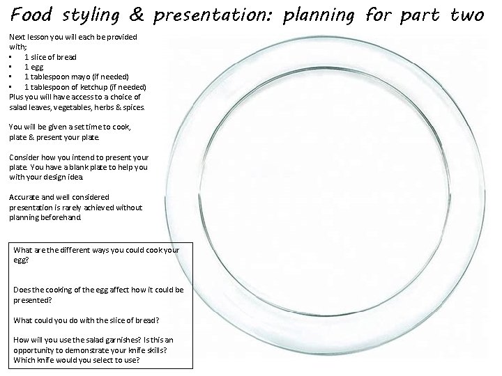 Food styling presentation part one https www youtube