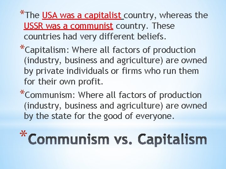 What is it It is a bitter state