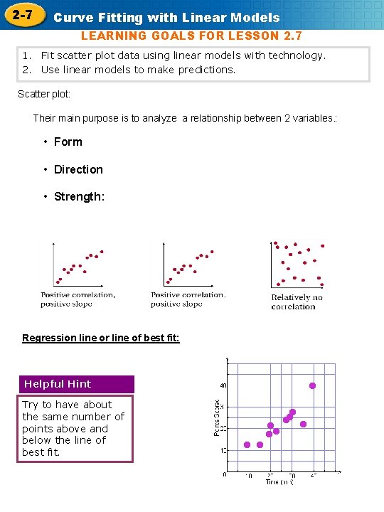 2 7 Curve Fitting With Linear Models Learning