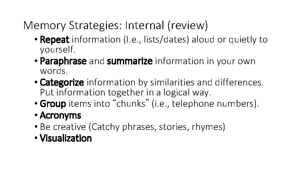 BRAIN BOOST WORKSHOPS Memory and Learning Part 3