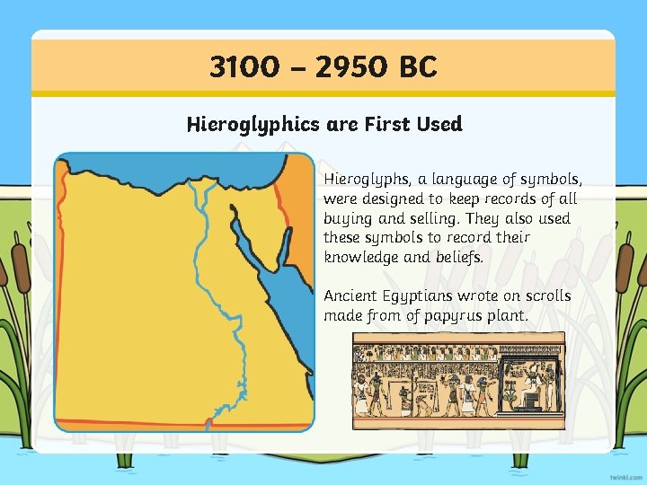 3100 2950 BC Hieroglyphics are First Used Hieroglyphs
