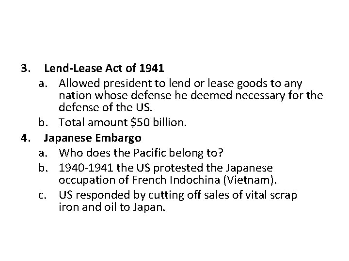 The Pacific Theatre And Americas Entry Into WWII