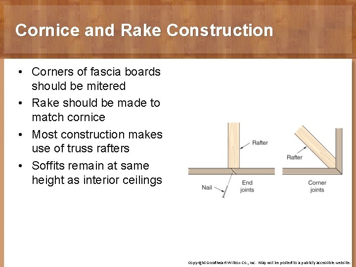 Chapter 16 Exterior Wall Finish Objectives Identify the