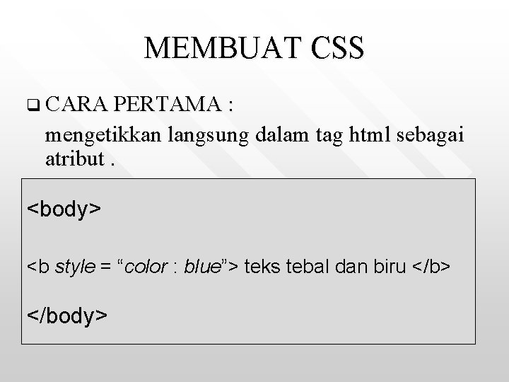 Pemrograman Web HTML 5 Form CSS Andy Haryoko