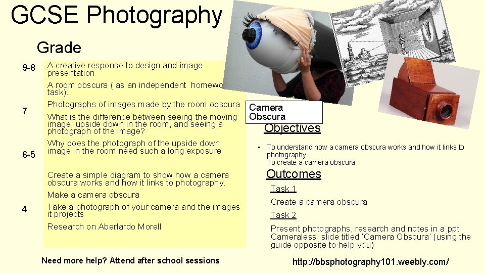 GCSE Photography Grade 9 8 7 6 5