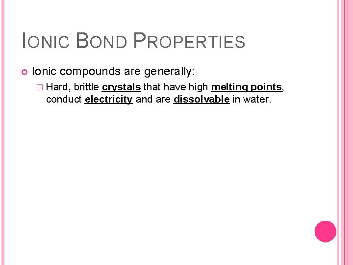 IONIC BONDING 2014 2015 Science 8 Ion an
