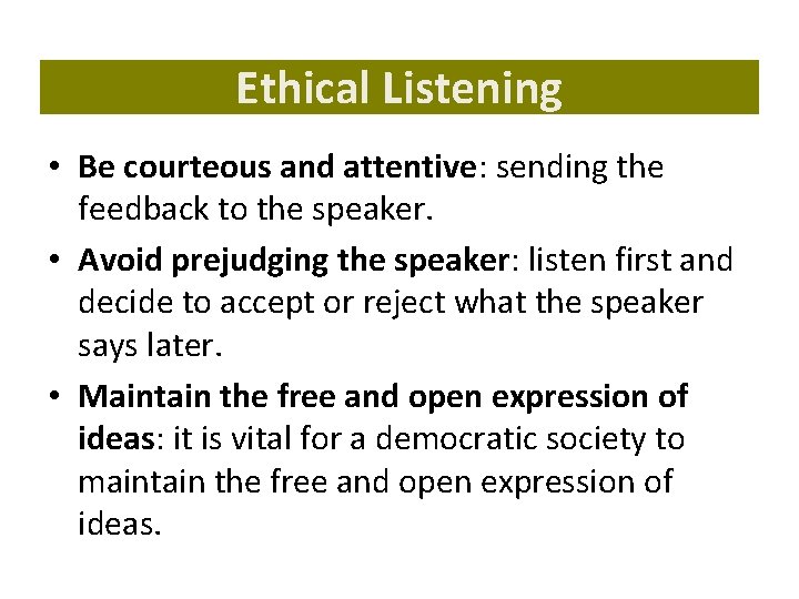 The Art of Public Speaking Chapter 2 ETHICS