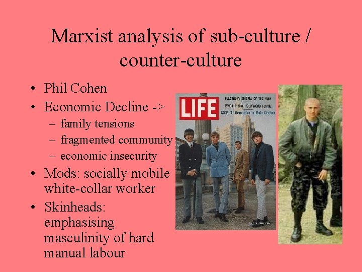 The Criminological Use of Culture and Subculture Understanding