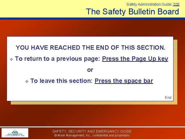 IIPP Safety Administration Guide 035 The Safety Bulletin