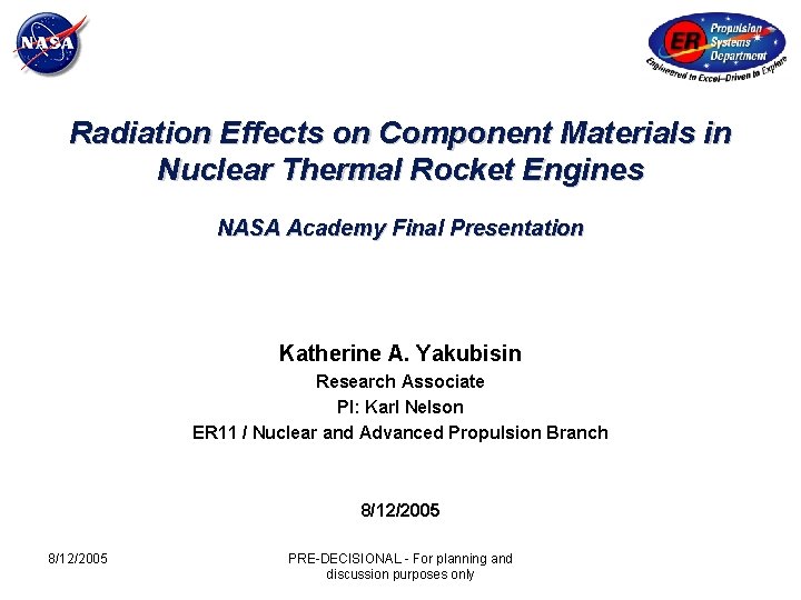 Radiation Effects on Component Materials in Nuclear Thermal