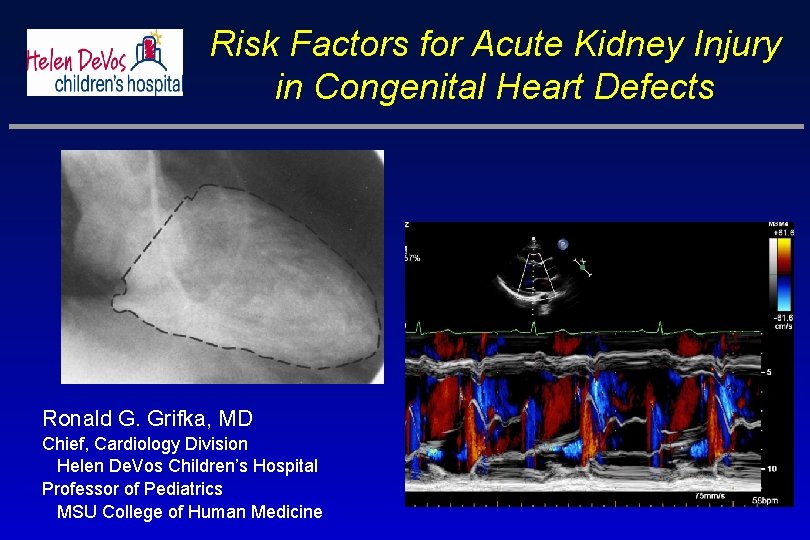 Risk Factors for Acute Kidney Injury in Congenital