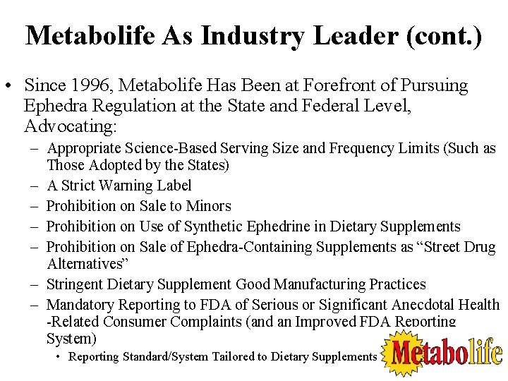 Presentation to Life Sciences Research Office Expert Panel