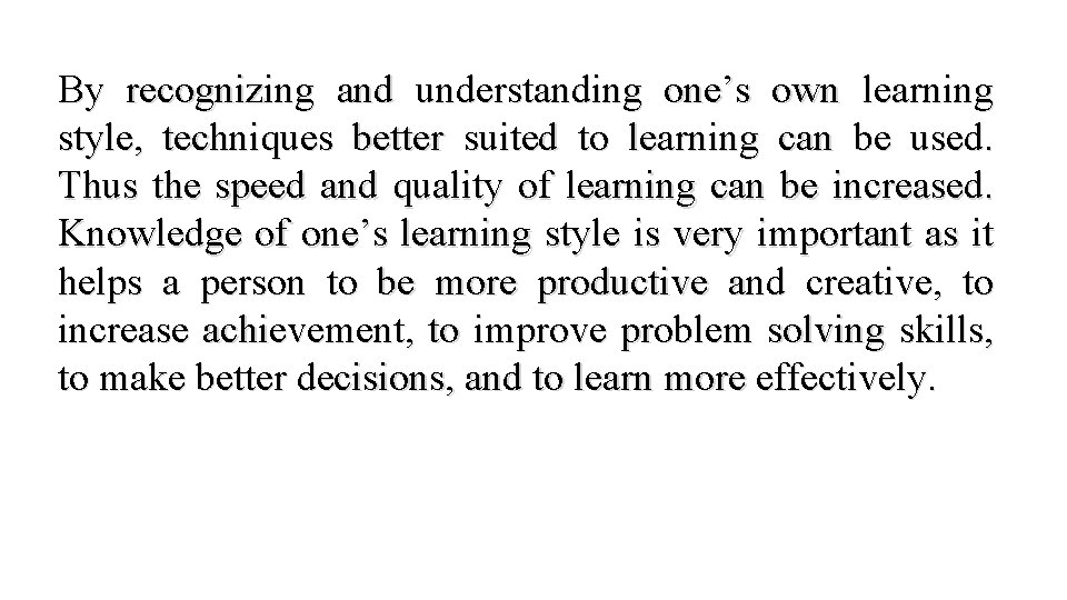 Cognitive Styles and Learning Styles By Dr Ajit