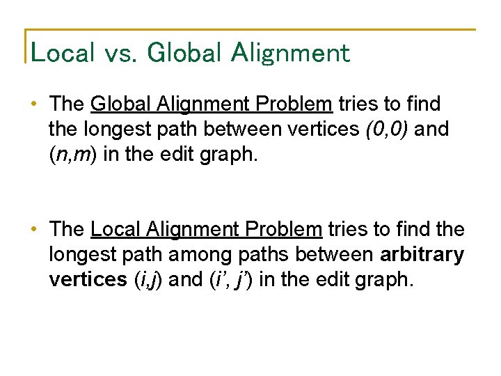 An Introduction to Bioinformatics Algorithms www bioalgorithms info