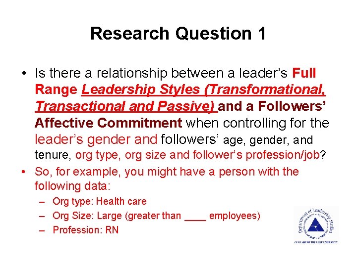 What is the relationship between Transformational Leadership and