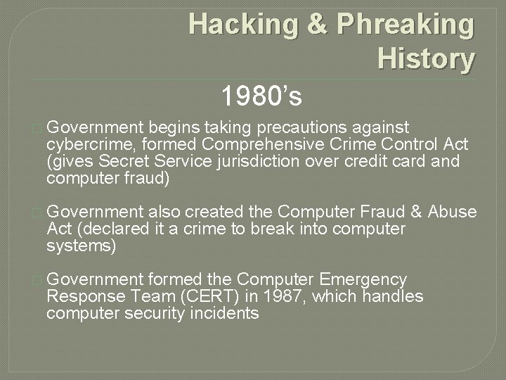 Hacking Phreaking By Andrew Winokur What is a