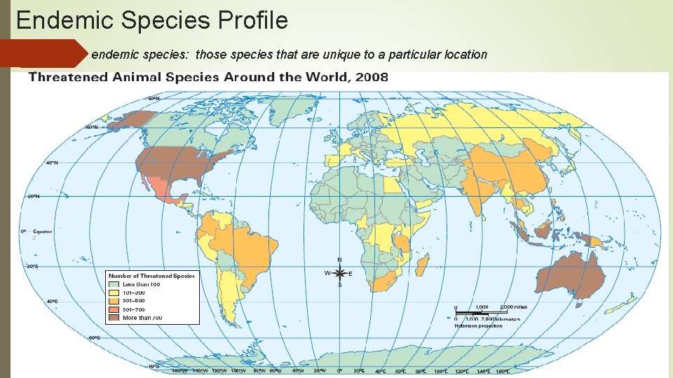 Endemic Species Profile Choose species of an animal