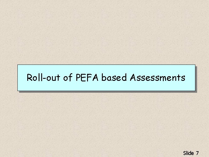 Public Financial Management Performance Measurement Framework CORE COURSE