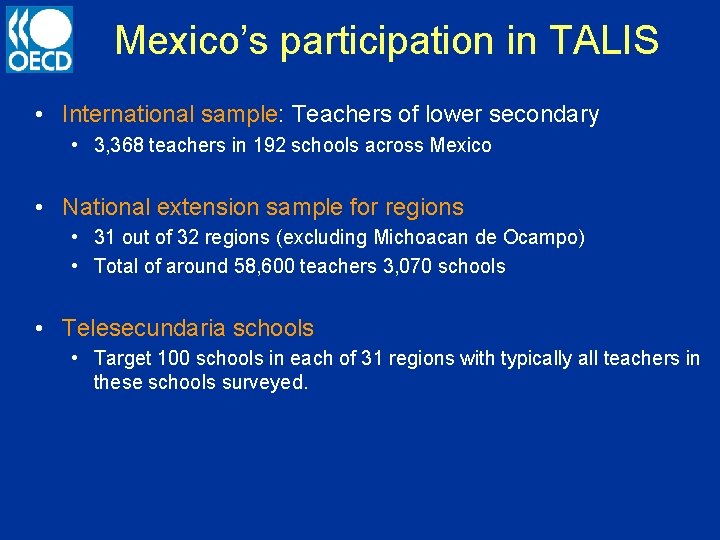 Incentives and stimuli OECD TALIS Teaching and Learning