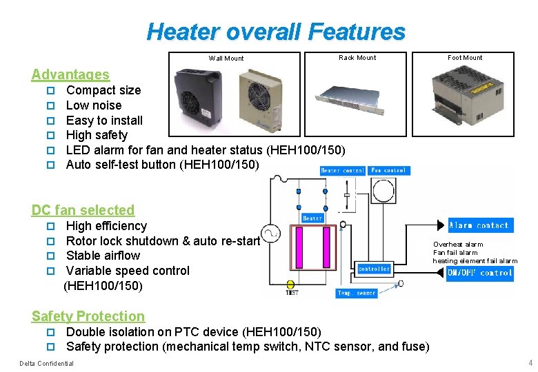 Delta Heater Introduction 20181214 Heater Standard List 230