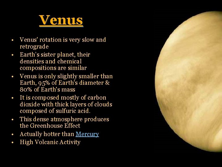 Solar System Kelly Huson EDU370 Inner Solar System