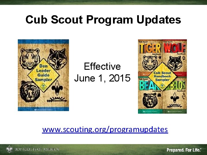 Cub Scout Advancement Delivering Adventure National Advancement Committee