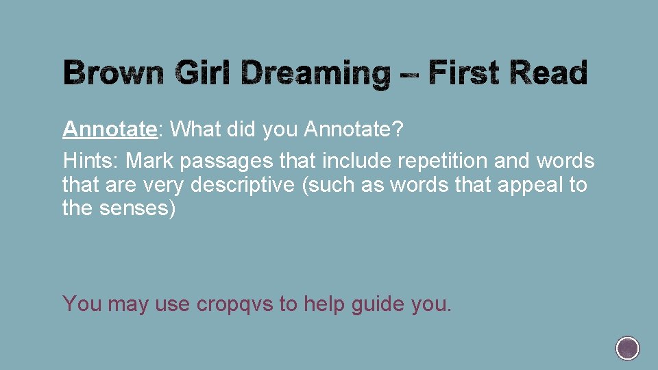 What are strategies we need to remember Unit