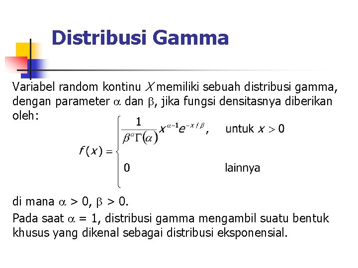 DISTRIBUSI PROBABILITAS KONTINYU TEORITIS 2 TI 2131 TEORI