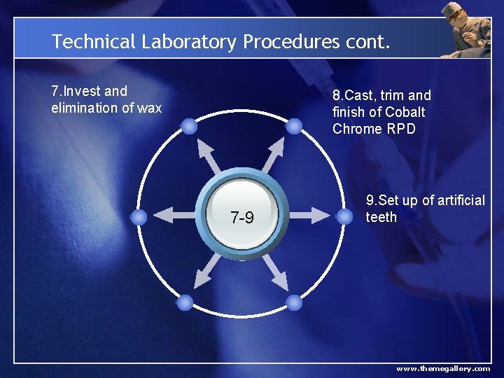 The fabrication of a maxillary and a mandibular