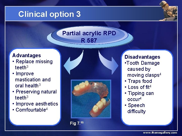 The fabrication of a maxillary and a mandibular
