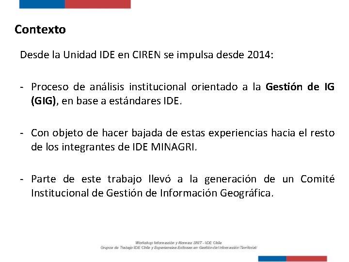 GESTIN DE INFORMACIN GEOGRFICA EN CIREN BASADO EN