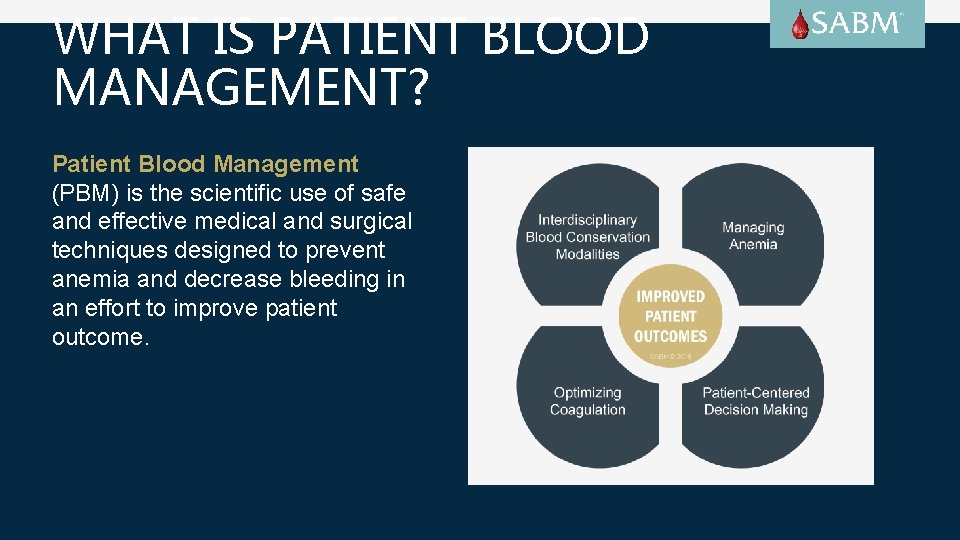 WHAT IS PATIENT BLOOD A Patients Guide MANAGEMENT