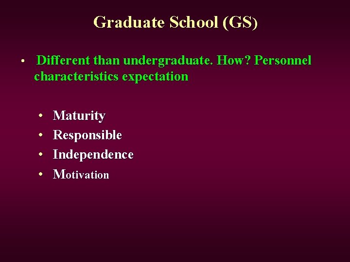 A Successful Graduate Student by Salih Duffuaa Professor