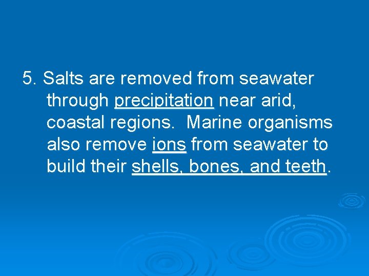 Guided Notes about Seawater Chapter 15 Section 2